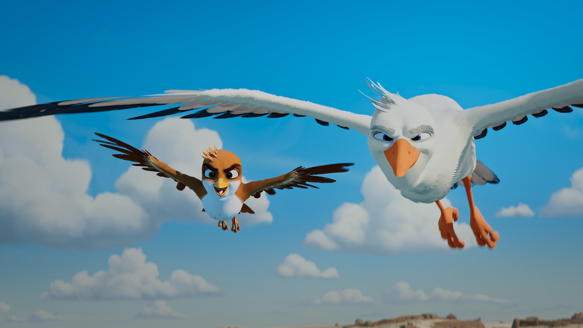 4K Ultra HD Wallpaper: A Stork's Journey 2