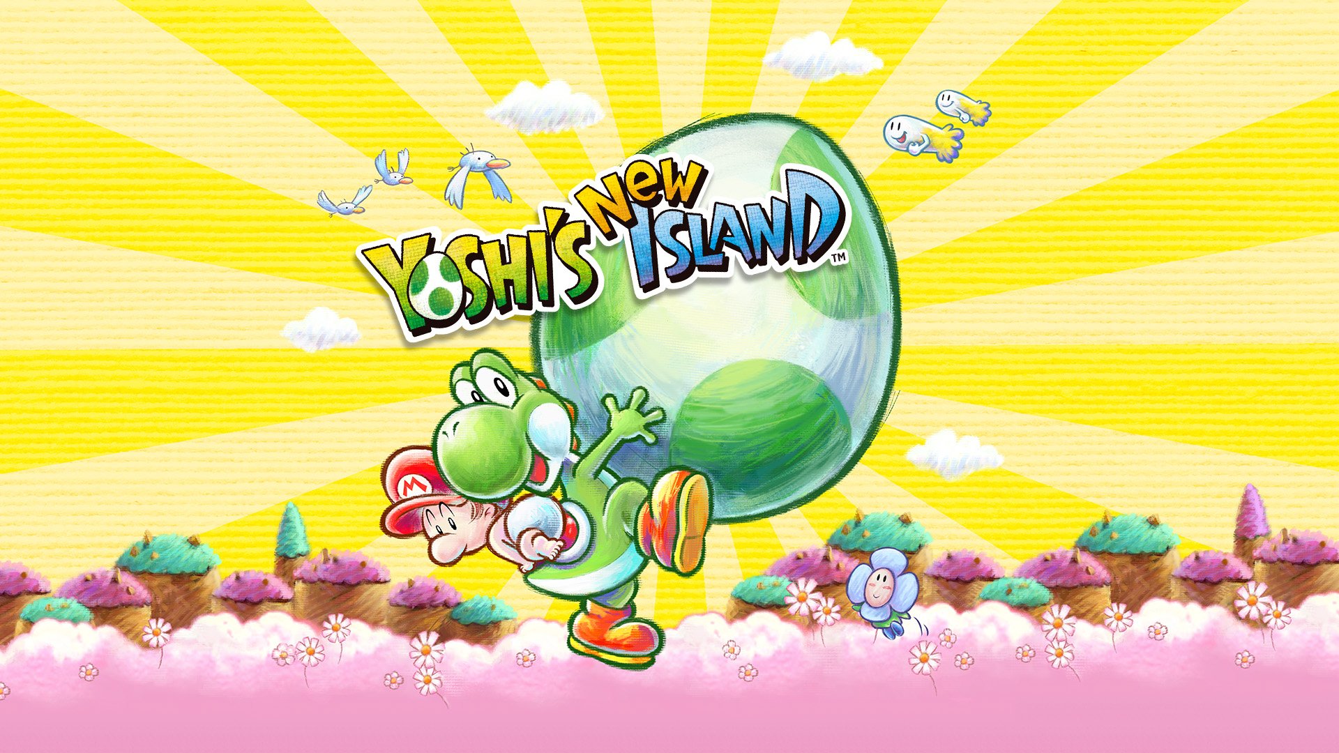Download Yoshi's New Island HD Wallpaper