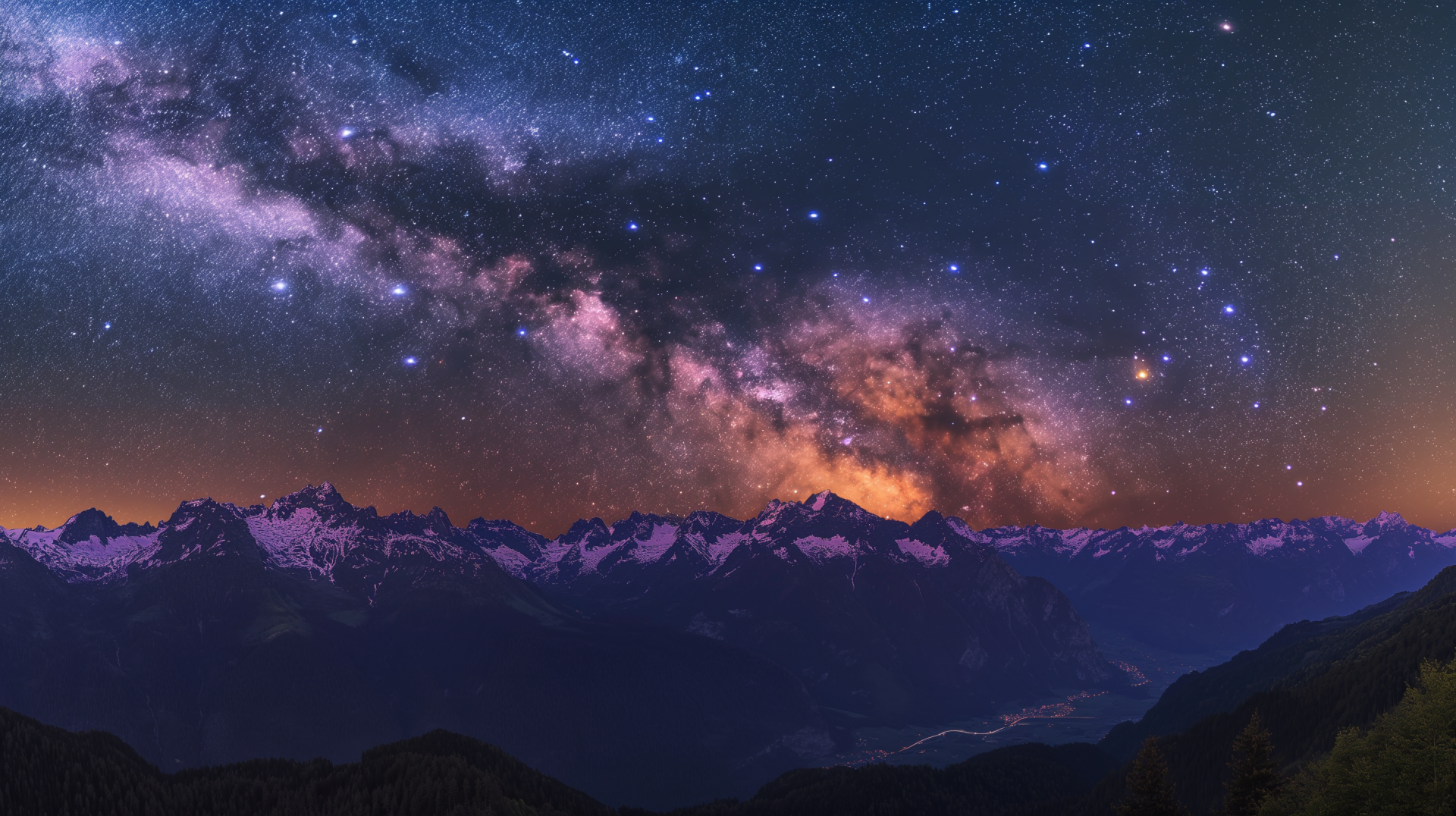 Celestial Mountains: HD Nightscape of the Milky Way by michaldunaj ...
