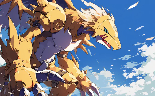 Digimon Anime HD Wallpaper: Ruki and Renamon