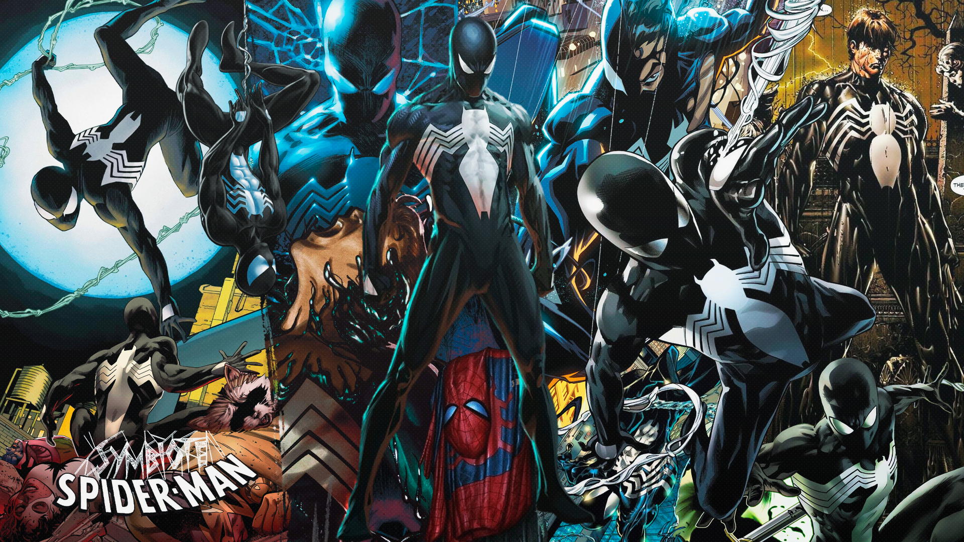 Symbiote Spider-Man: Ultimate HD Wallpaper Showcase by DinocoZero