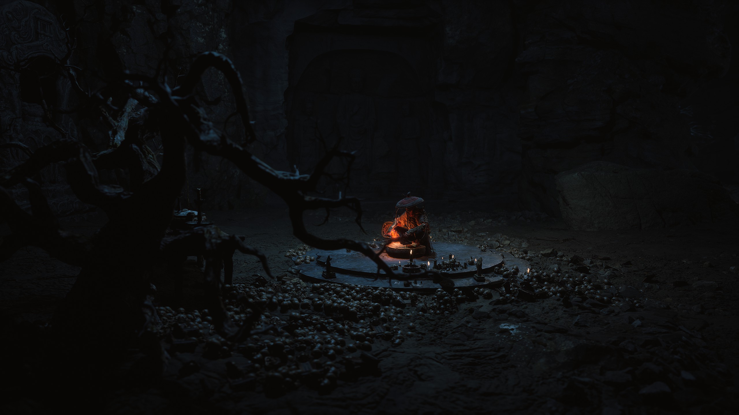 Black Myth: Wukong HD Wallpaper - Journey into the Shadows
