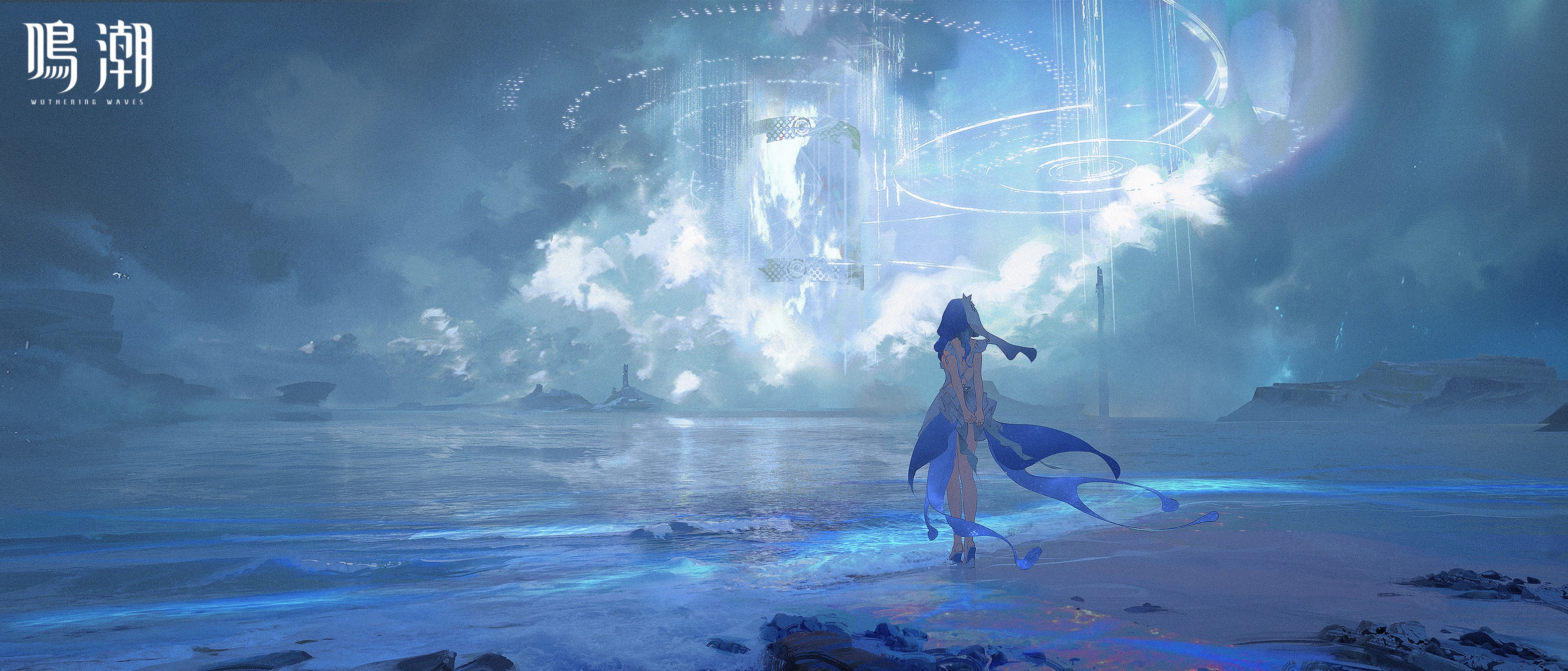 Wuthering Waves HD Wallpaper: Shorekeeper's Tranquil Journey