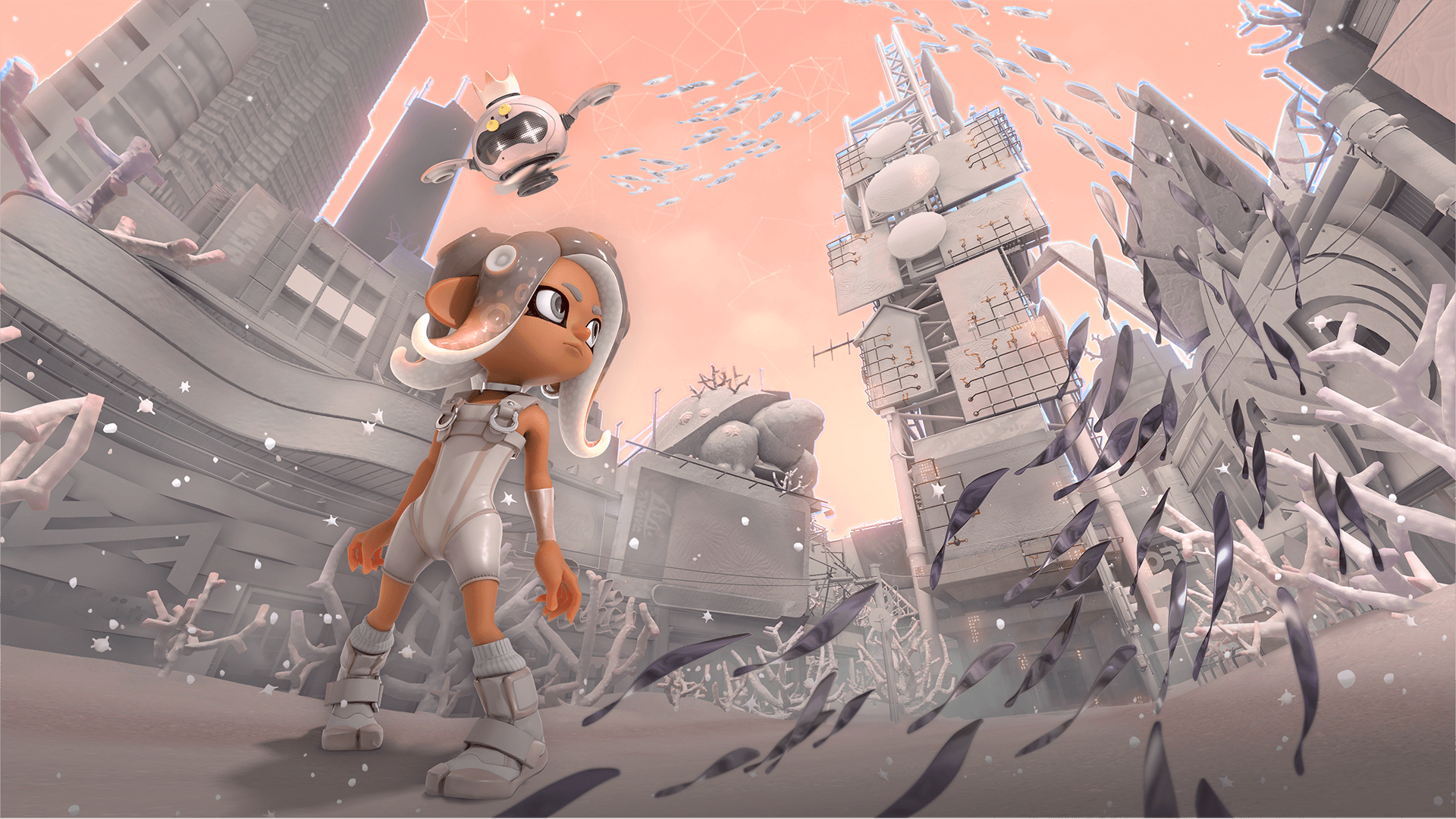 Splatoon 3 HD Wallpaper: Futuristic Inked Adventure in Stunning Detail