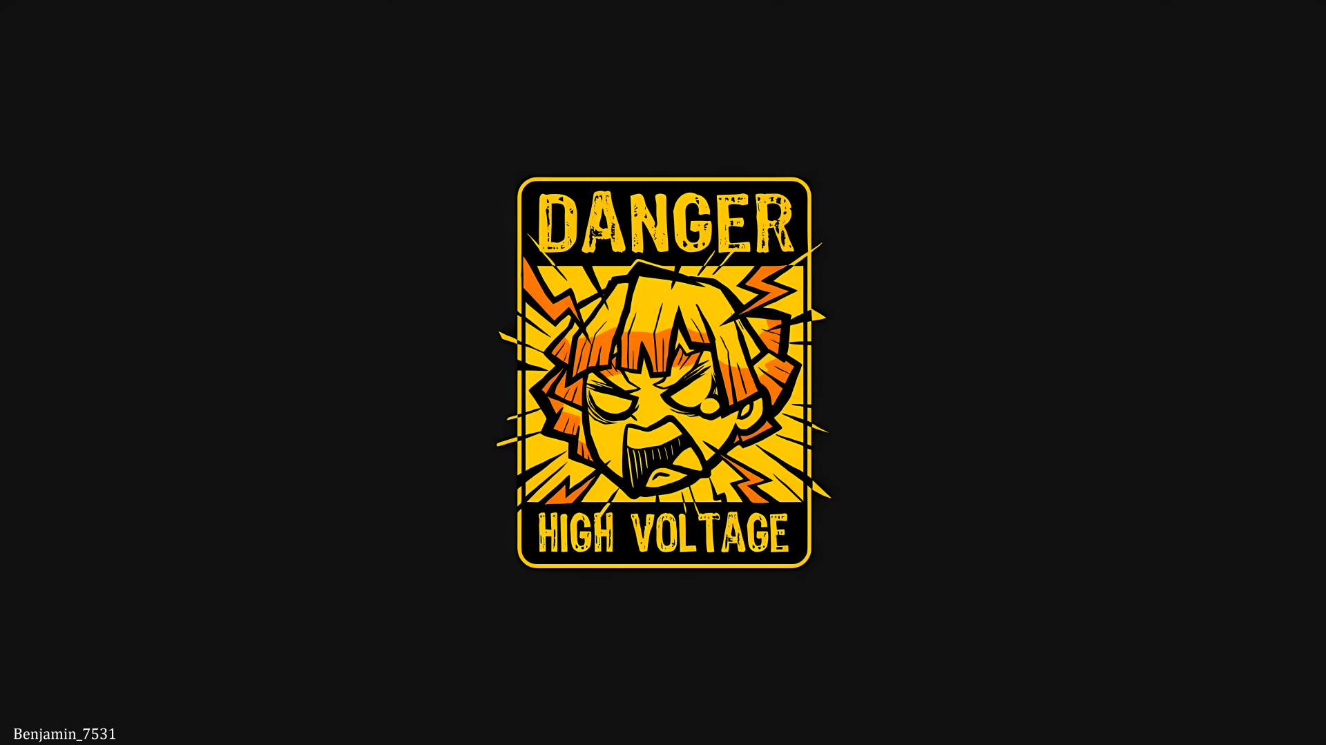 Demon Slayer Danger High Voltage Poster Wallpaper by 3ZIZE7531