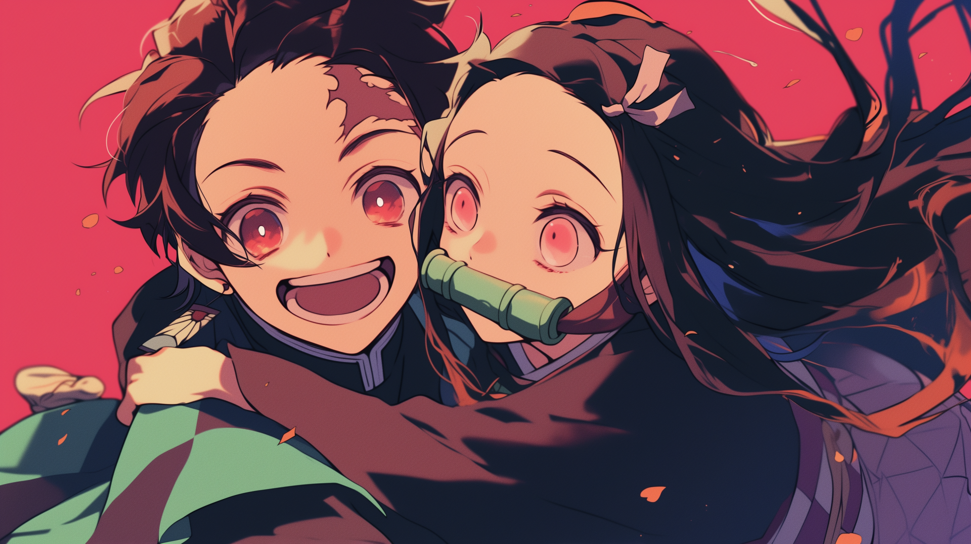 HD Wallpaper: Kawaii Tanjiro & Nezuko from Demon Slayer by patrika ...