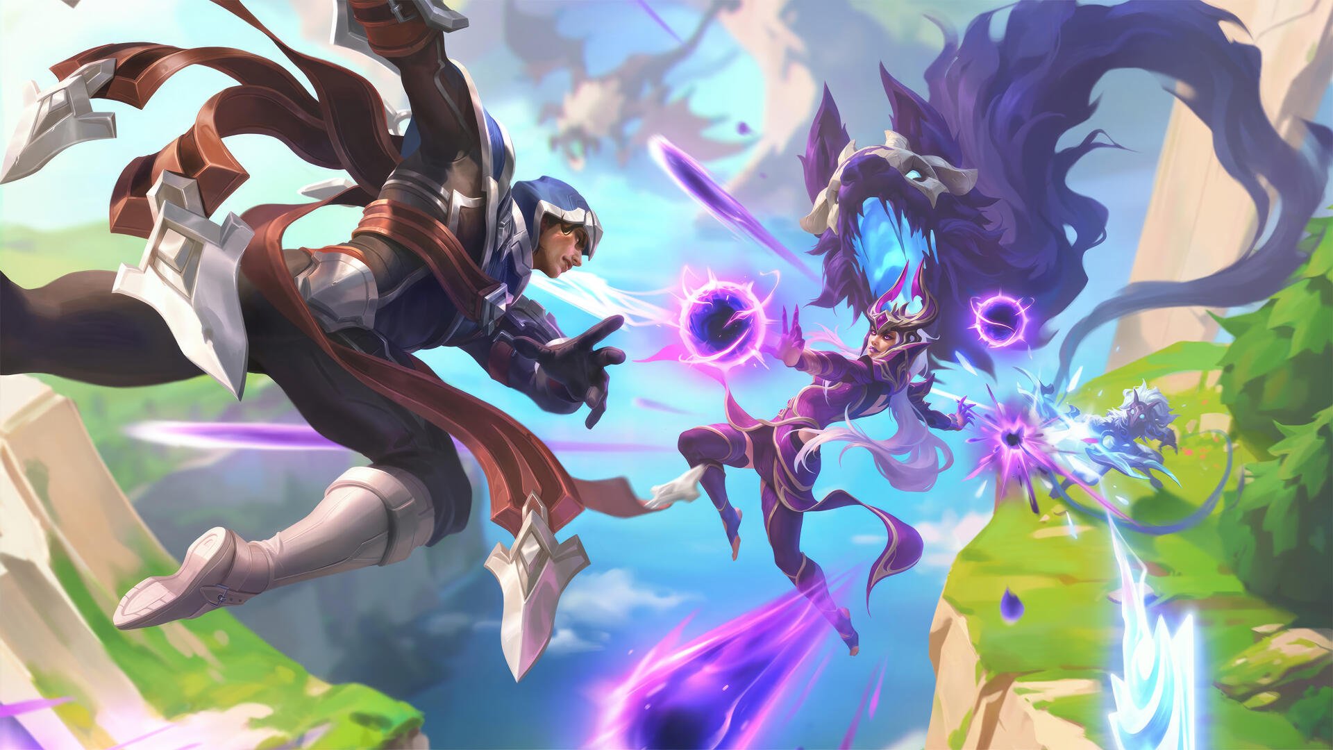 Epic League of Legends Showdown: Syndra vs Talon - 4K Ultra HD Wallpaper