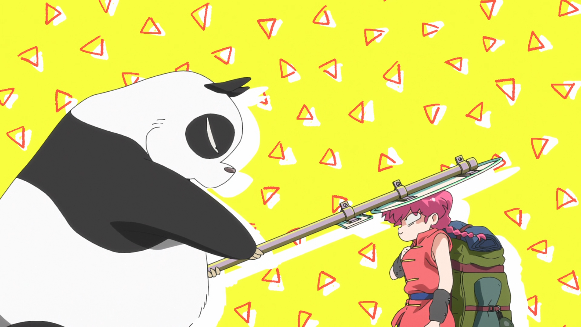 Ranma ½ HD Wallpaper: Ranma Saotome & Panda Showdown