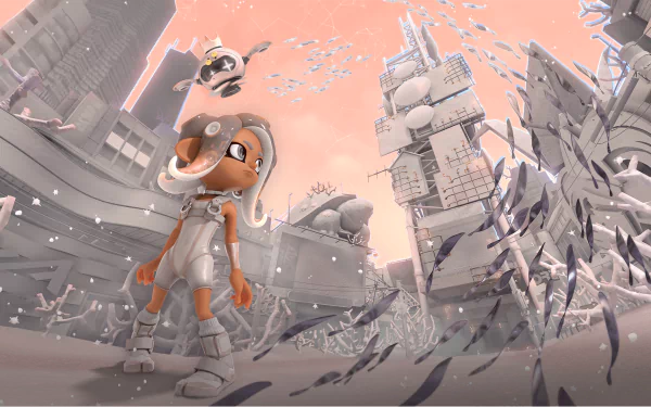 Splatoon 3 4K Ultra HD Wallpaper – Vibrant Ink Battles in Action