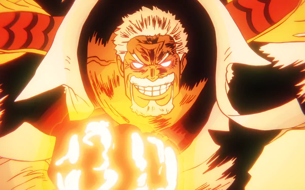 Monkey D. Garp in Action – Stunning 4K One Piece Anime Wallpaper