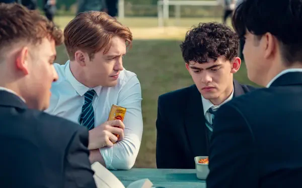 Heartstopper: Joyful Moments in 4K Ultra HD Wallpaper