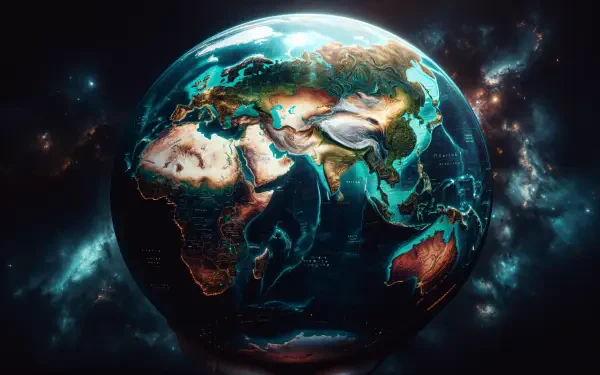 Stunning 8K Ultra HD World Map Wallpaper