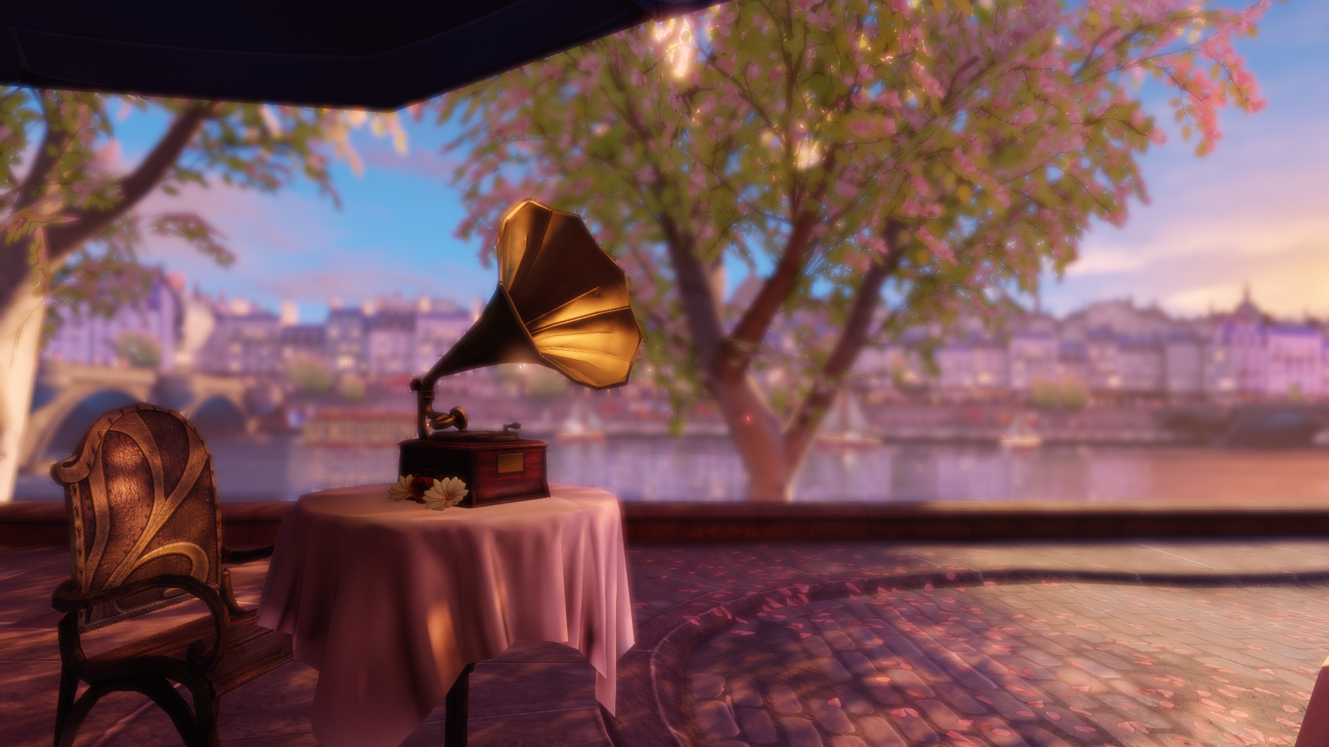 Bioshock Infinite HD Wallpaper: A Serene Scene of Music and Beauty