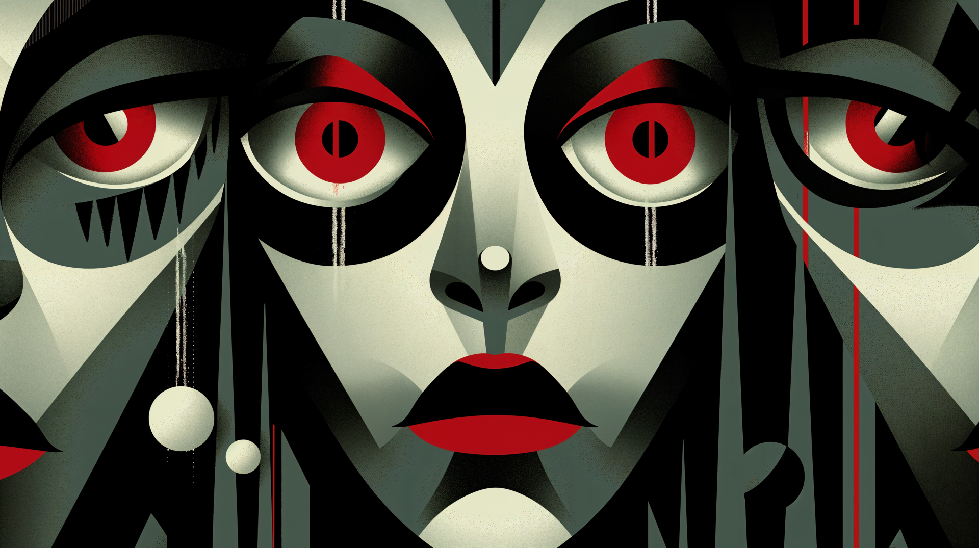 Artistic Face Design: 4K Ultra HD Wallpaper by robokoboto