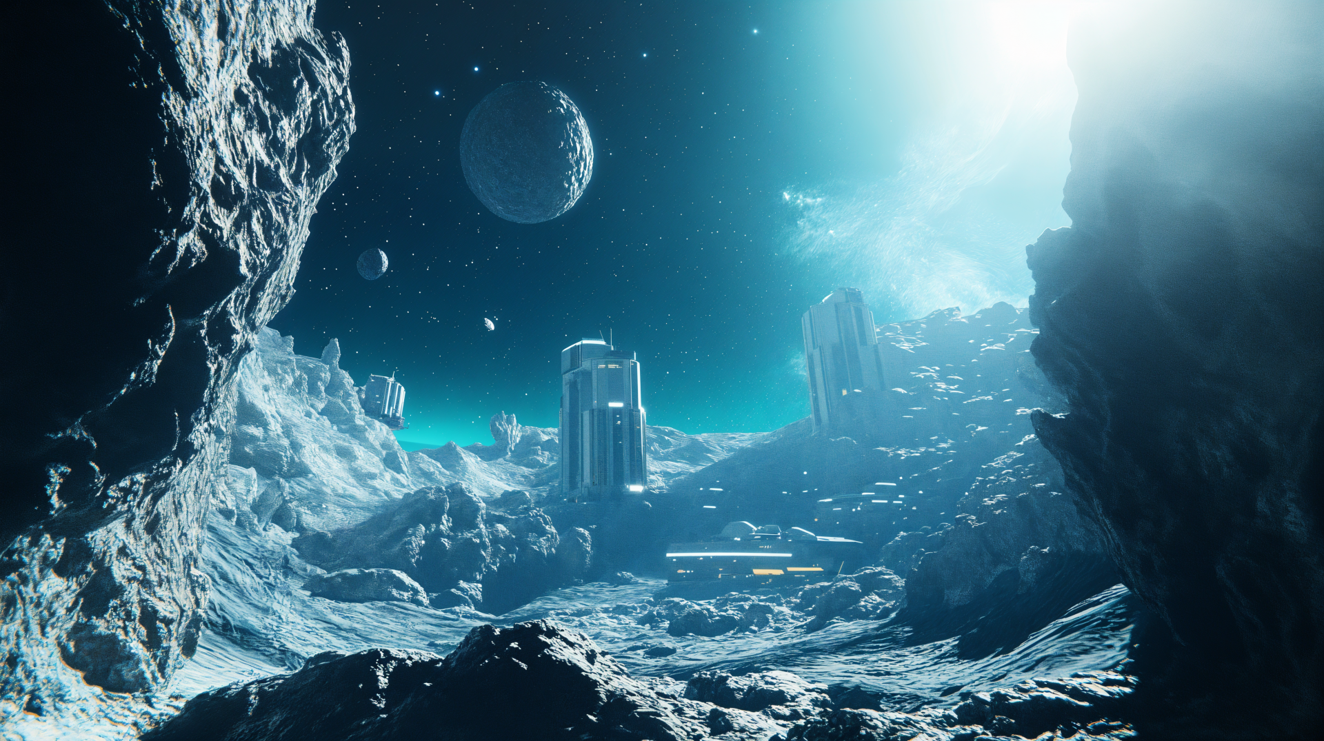Asteroid Mining Colony: A Stunning 4K Ultra HD Sci-Fi Experience by ...