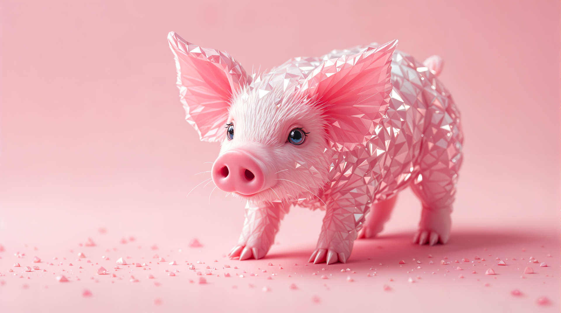 Charming Piglet in Stunning 4K Ultra HD Wallpaper by QuantumCurator