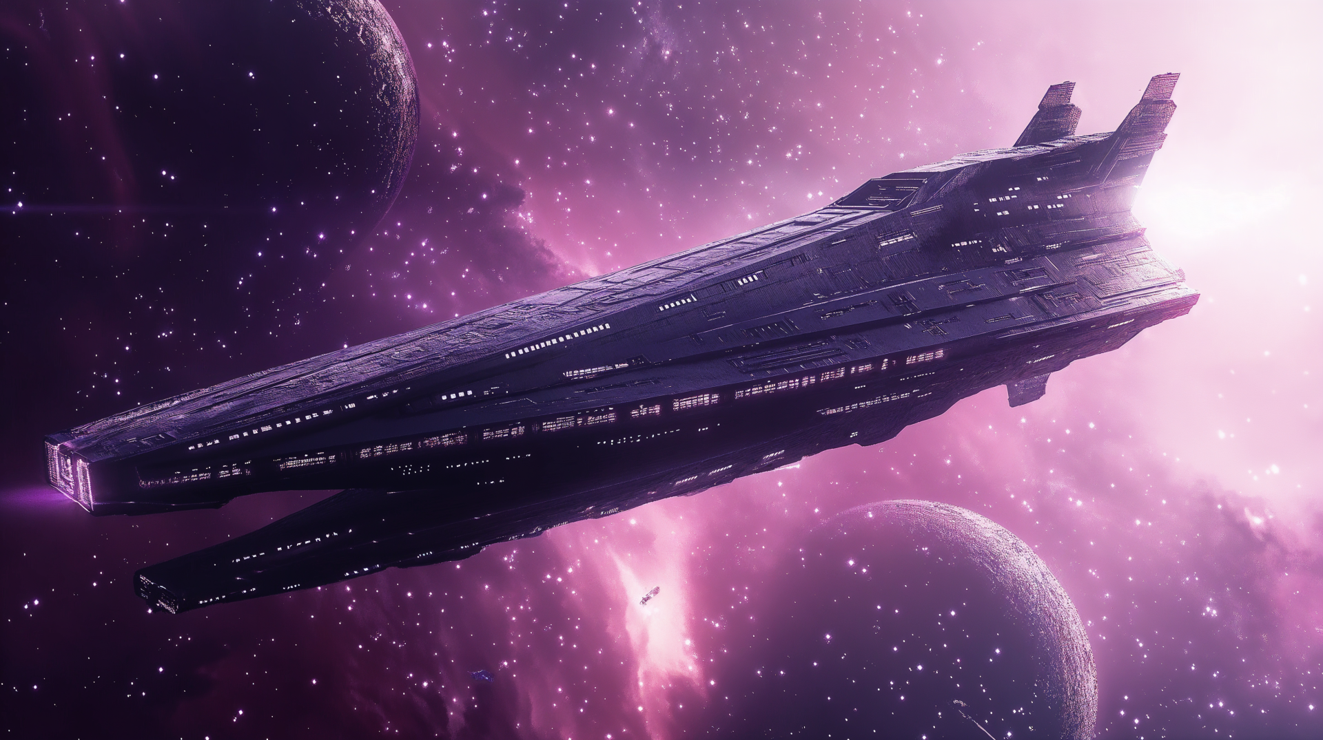 Sci-Fi Spaceship in Stunning 4K Ultra HD Wallpaper by robokoboto