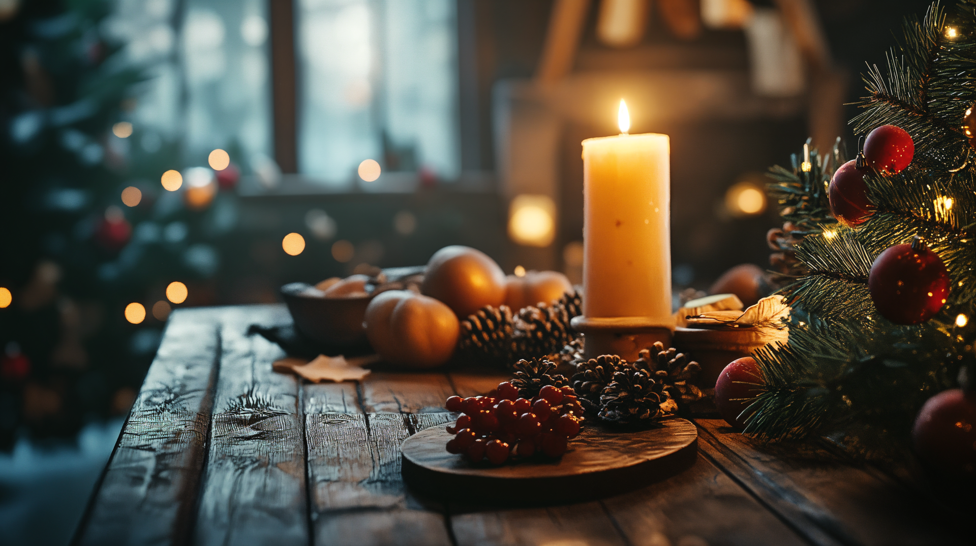 Rustic Holiday Charm - 4K Ultra HD Wallpaper by robokoboto