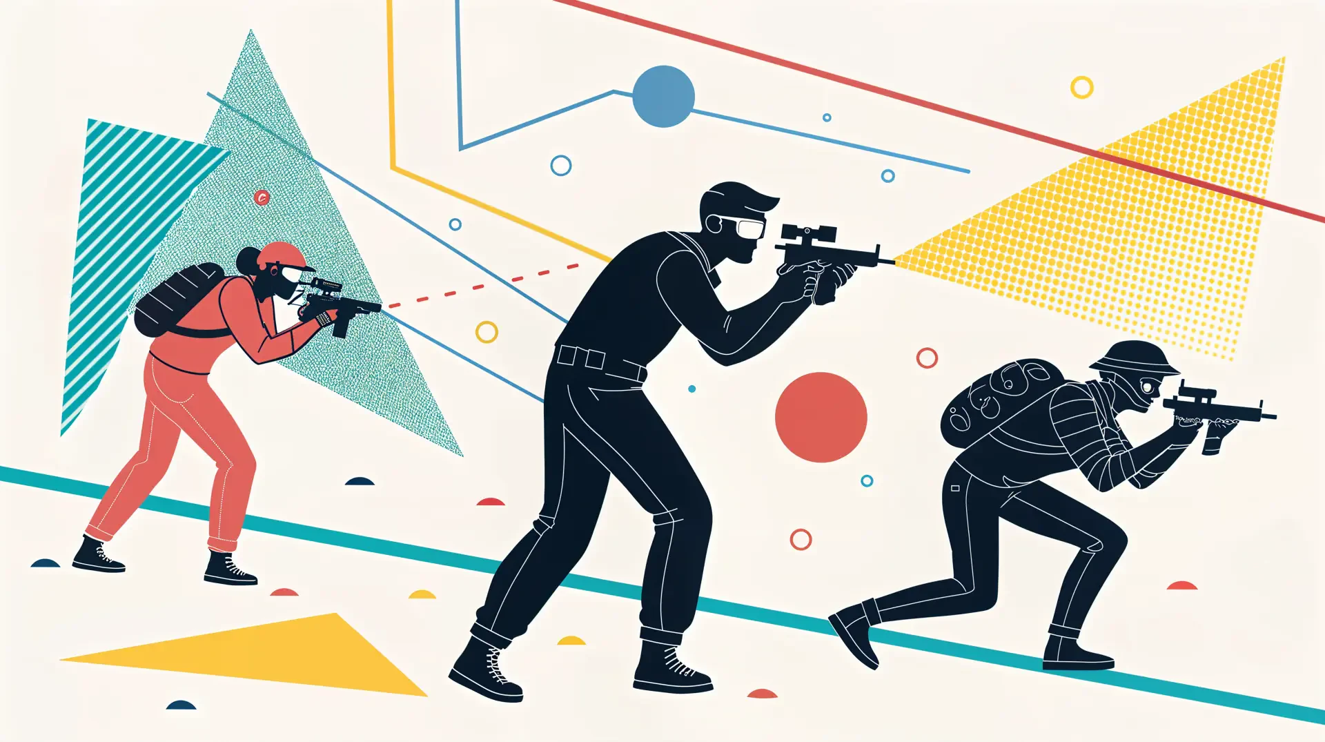 Laser Tag Action in Stunning 4K Ultra HD Wallpaper by QuantumCurator