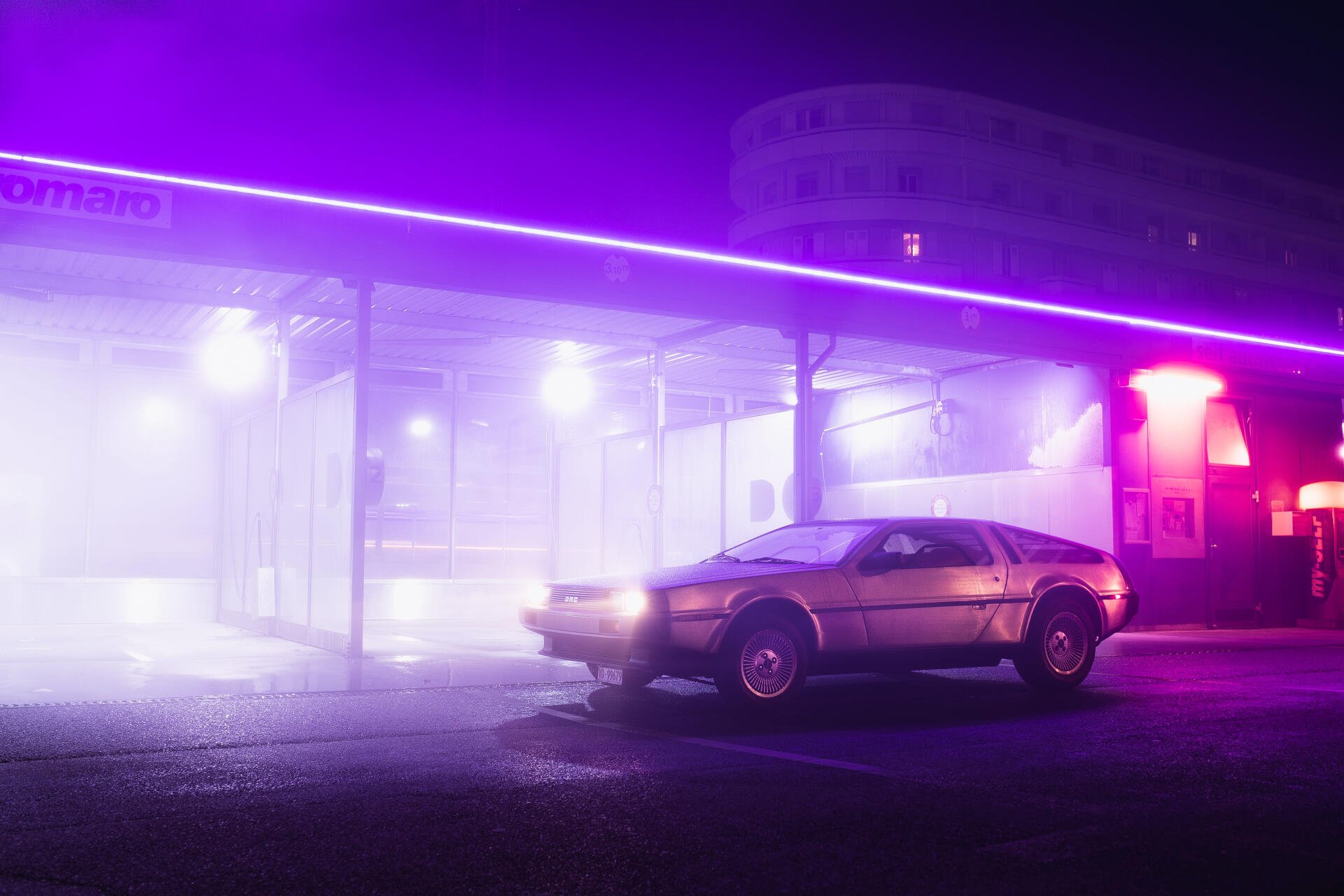 Download DMC DeLorean Car 4k Ultra HD Wallpaper