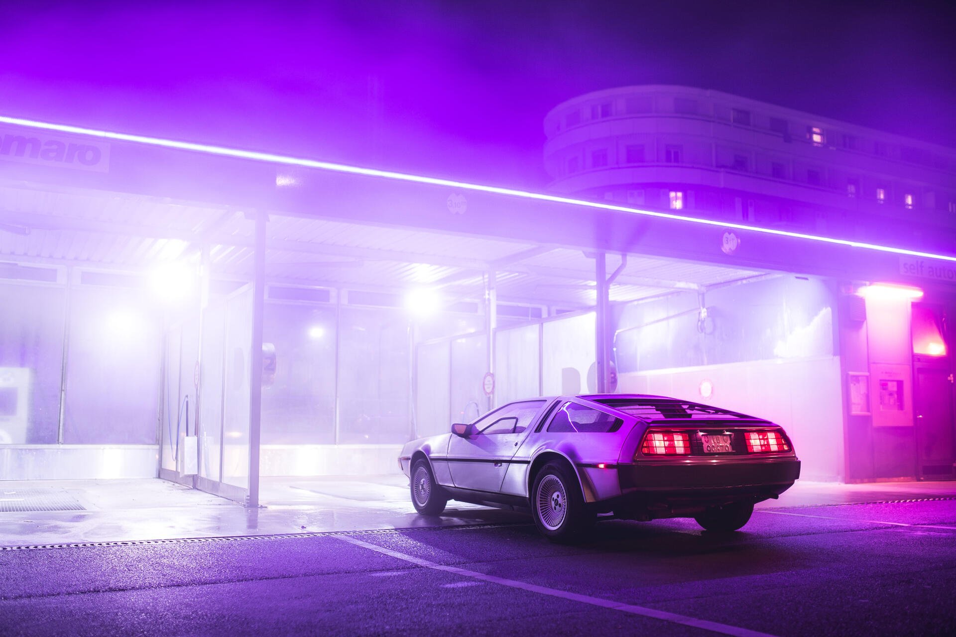 Download DMC DeLorean Car 4k Ultra HD Wallpaper
