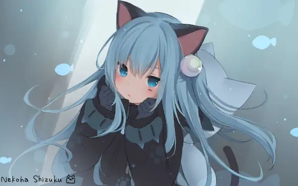 Download Nachoneko Nekoha Shizuku HD Wallpaper by 甘城Nachoneko