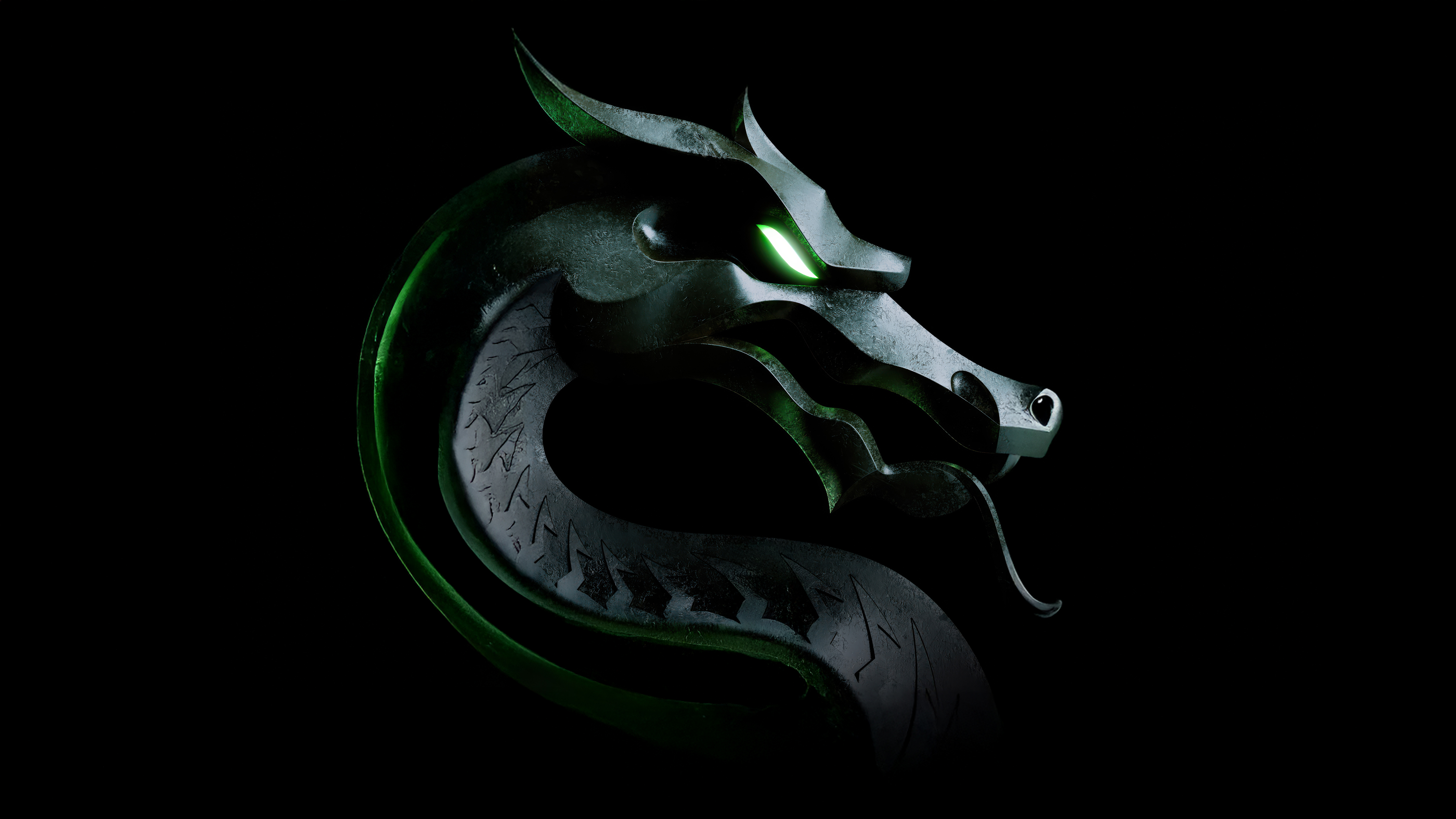Mortal Kombat 2 (2025) 4K Ultra HD Dragon Emblem Wallpaper