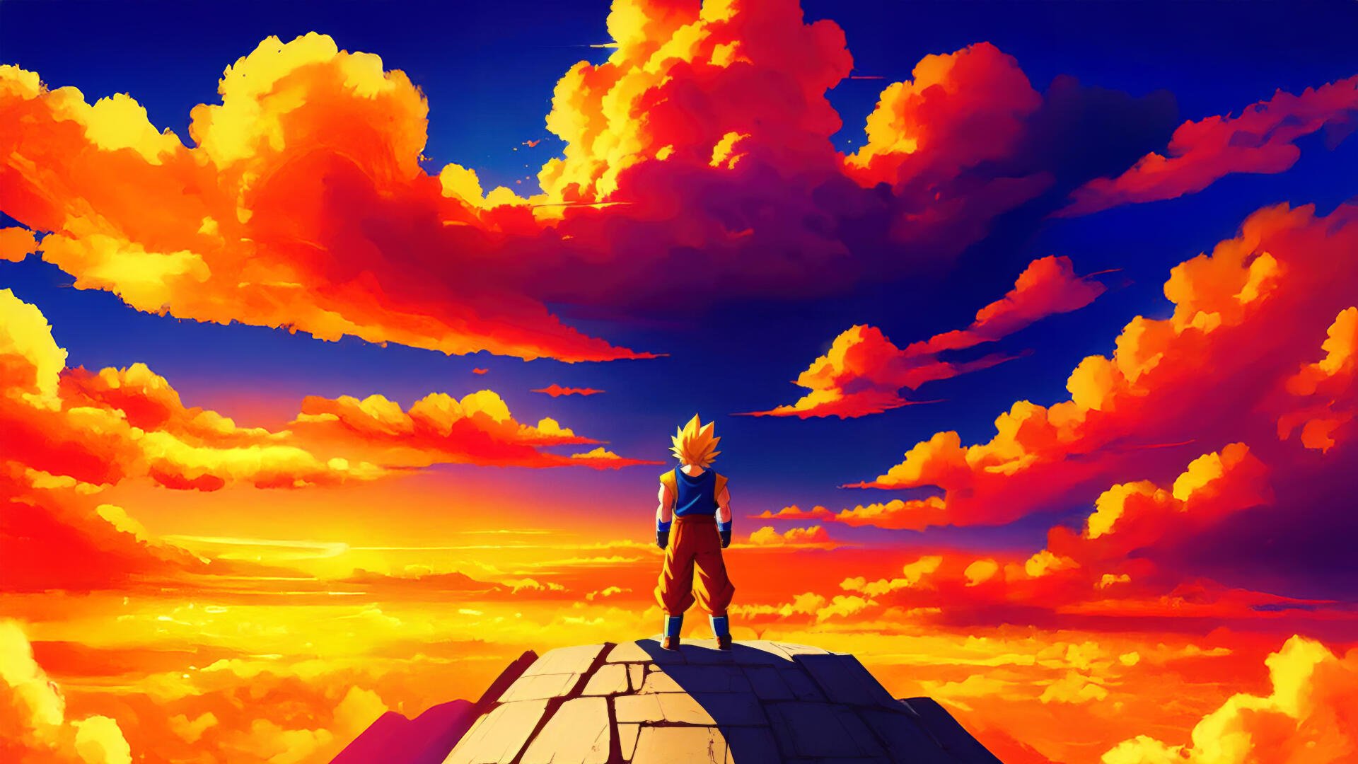 Dragon Ball Z Epic Sunset - 4K Ultra HD Wallpaper