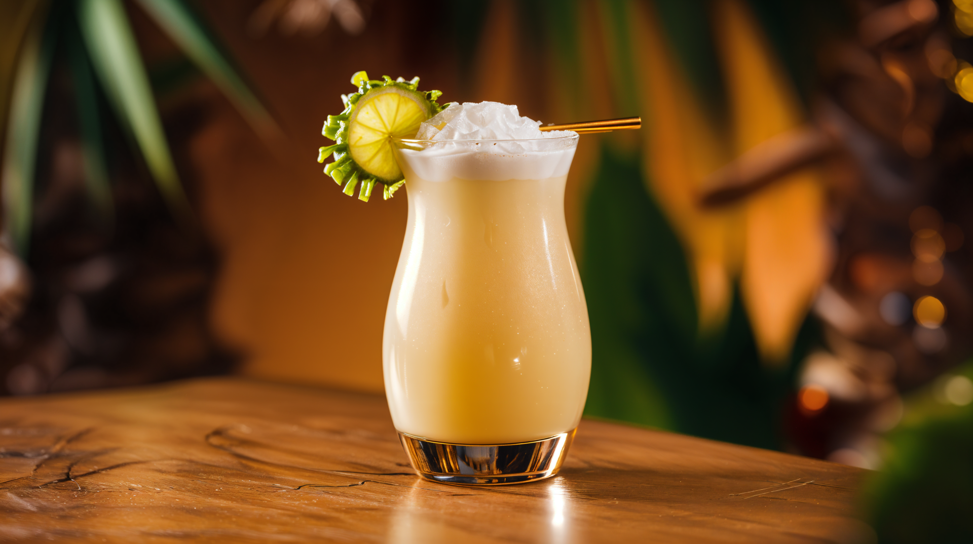 Refreshing Pina Colada: 4K Ultra HD Wallpaper by QuantumCurator