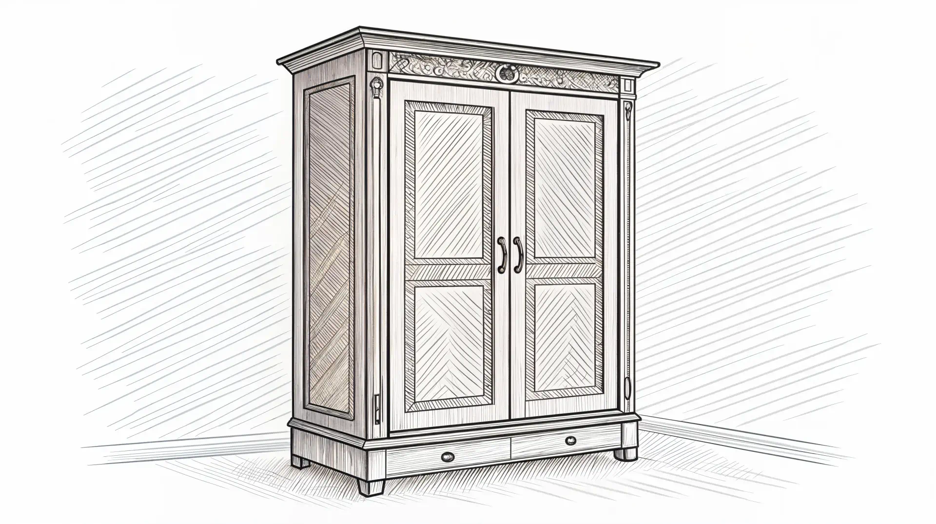 Elegant Wardrobe Design - 4K Ultra HD Wallpaper by QuantumCurator