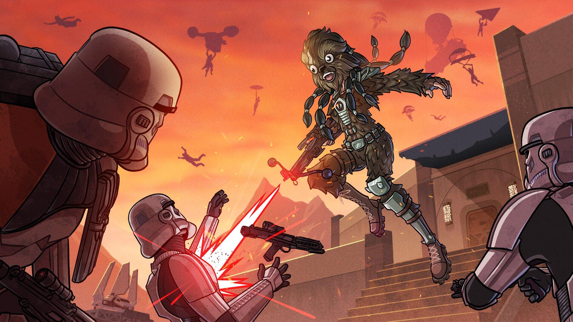 Download Video Game Fortnite Star Wars HD Wallpaper