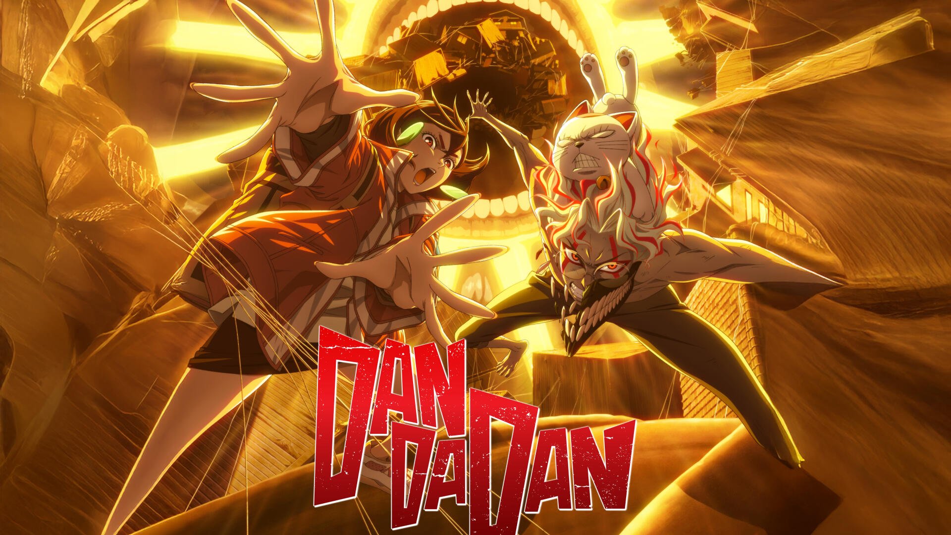 Dandadan 4K - Momo Ayase & Turbo Granny: Golden Retro Showdown