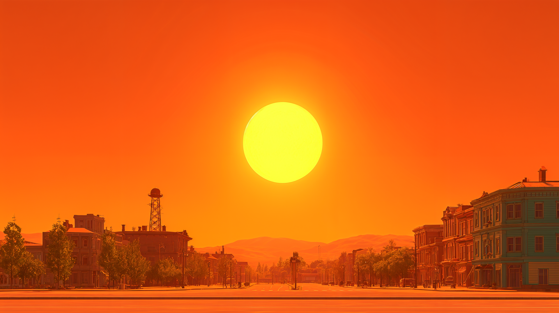 4K Ultra HD Wallpaper: Blazing Summer Sun on a Hot Day by robokoboto
