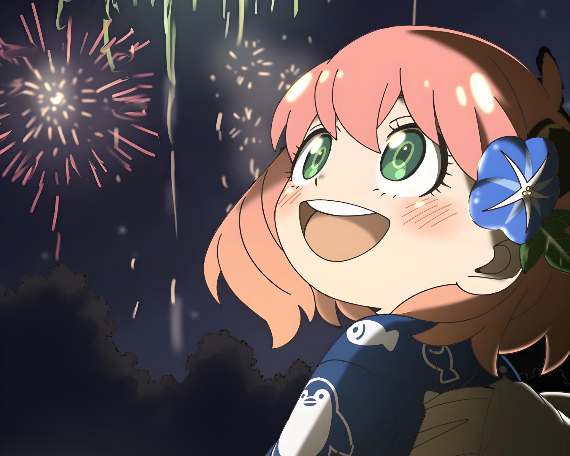 Anya Forger — Spy x Family 4K Ultra HD Wallpaper: Firework Night ...