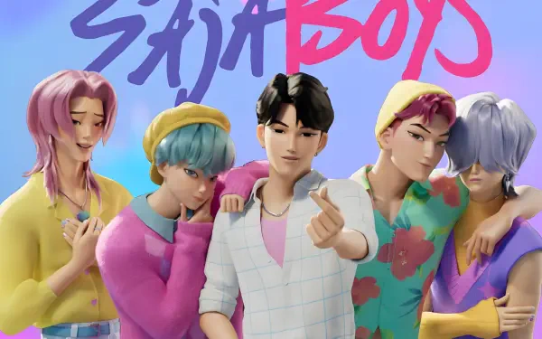 HD Wallpaper: KPop Demon Hunters Saja Boys Movie Trio in Style