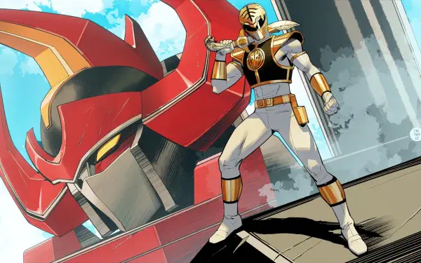 Epic Fortnite Battle: HD Power Rangers and Warriors Wallpaper