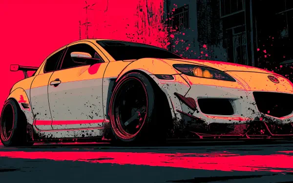 Mazda RX-8 Tuning Poster — Midnight Drift HD Wallpaper by michaldunaj
