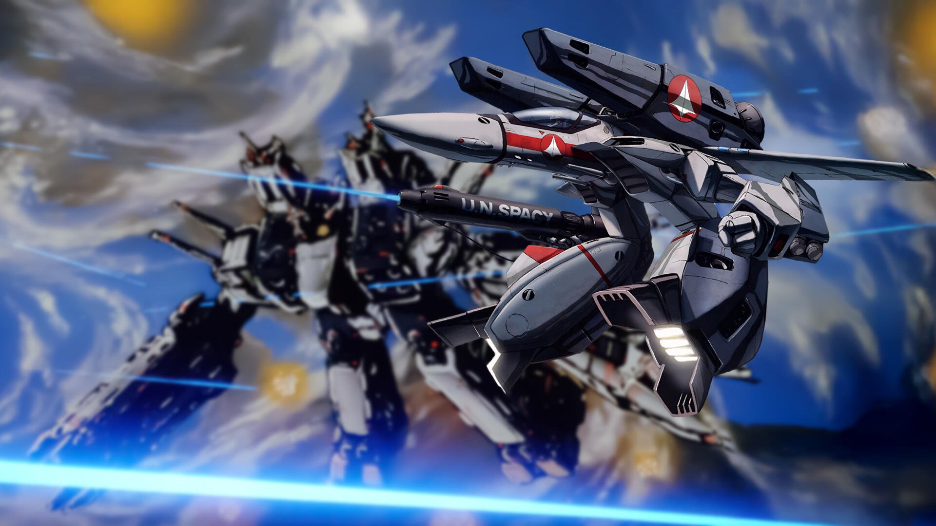 Macross Guardian Veritech - Gerwalk Strike (4K Ultra HD Wallpaper)