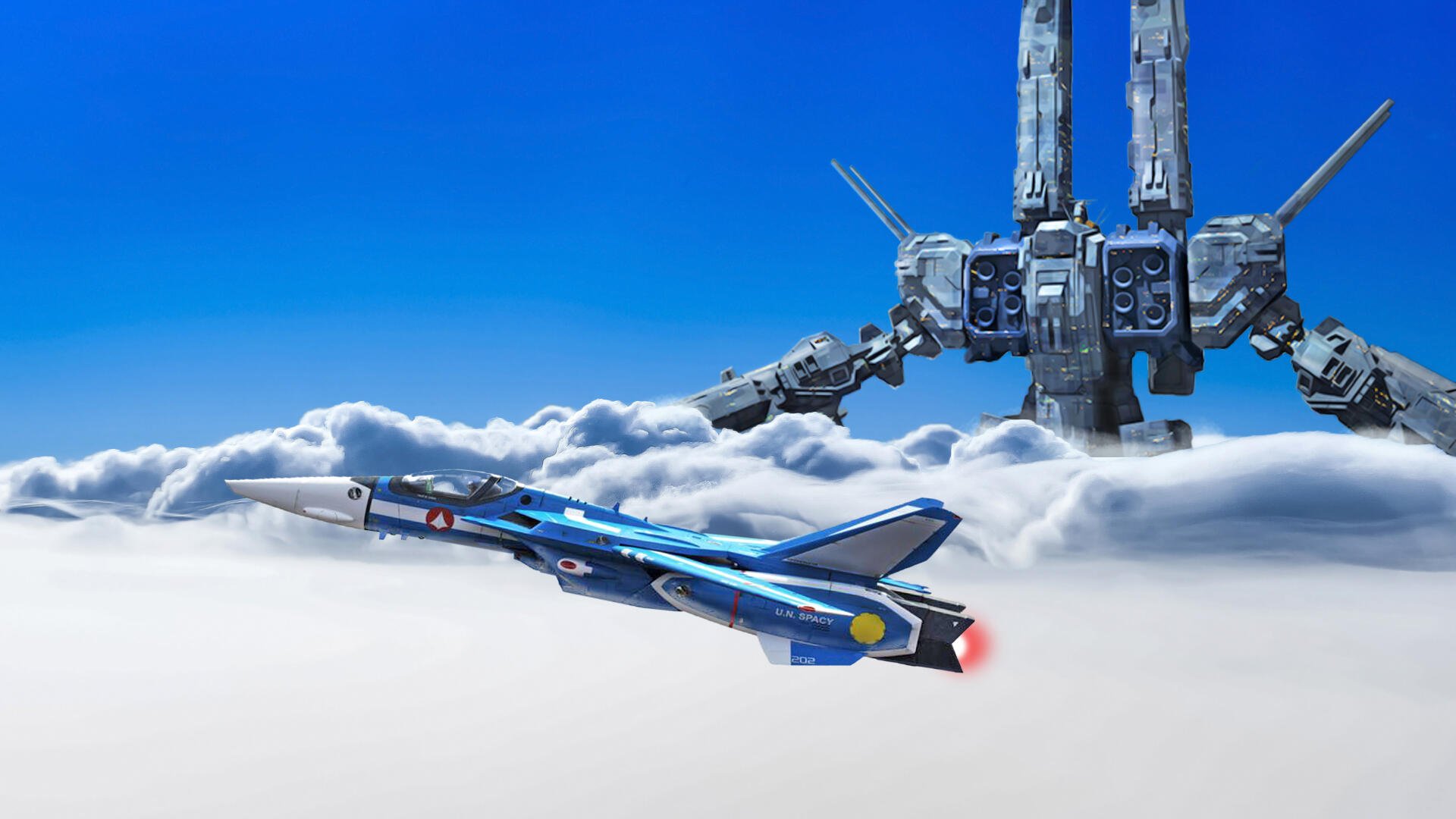 Robotech Macross 4K Ultra HD: Valkyrie Over the Clouds