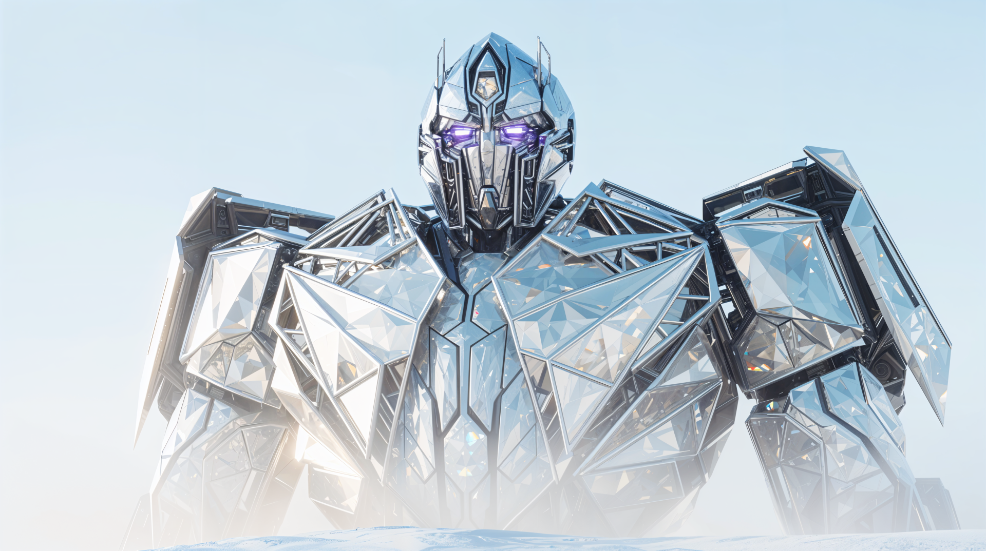Download Megatron Crystal Armor 4k Ultra HD Wallpaper by QuantumCurator