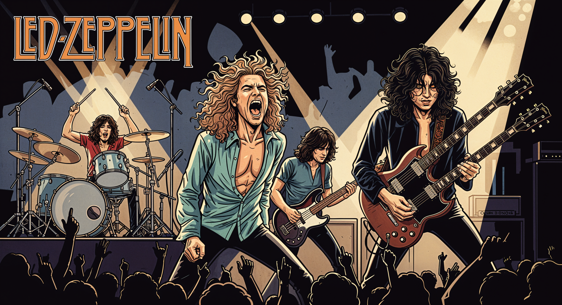Led Zeppelin Live 4K — Ultra HD Rock Wallpaper by QuantumCurator