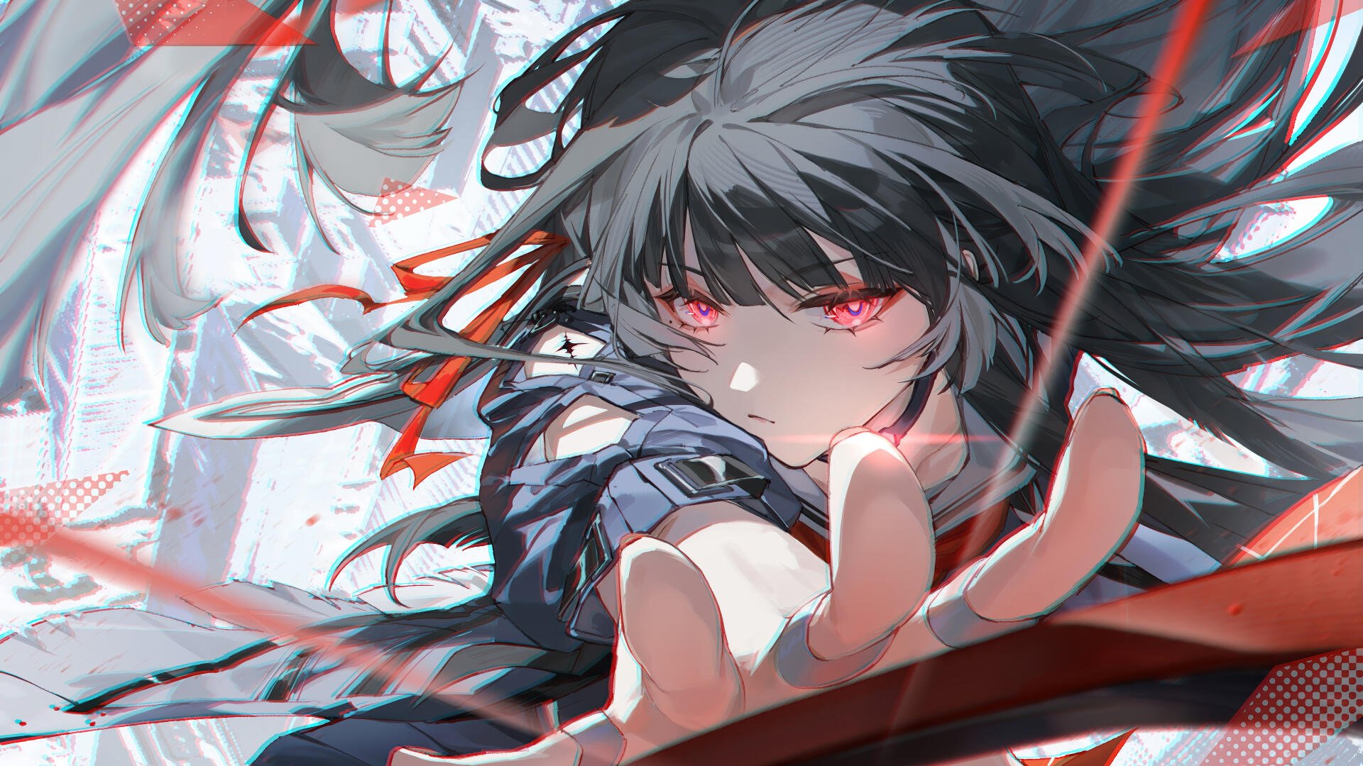 Chisa's Crimson Reach — Wuthering Waves 4K Wallpaper