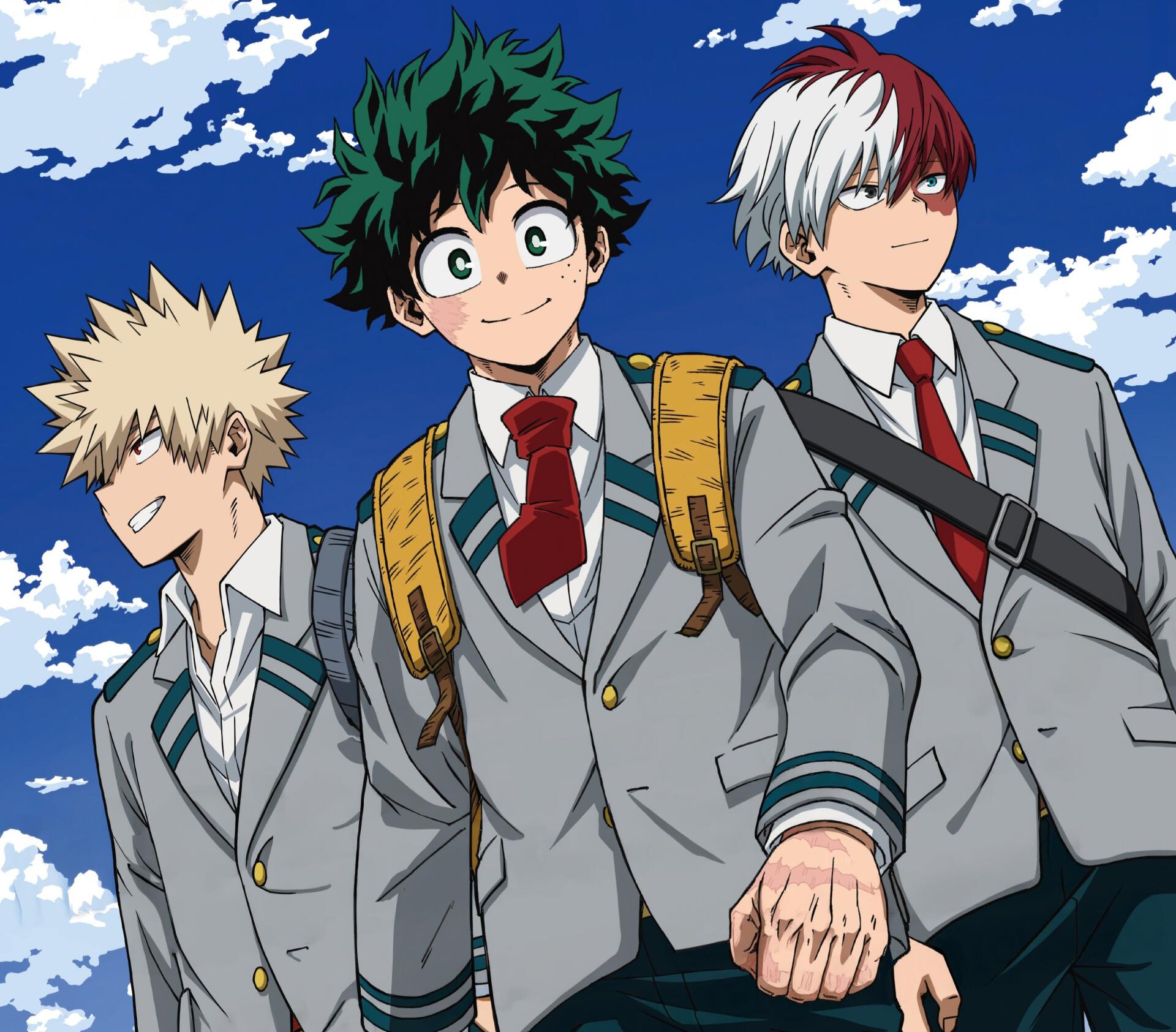 My Hero Academia: Deku, Bakugo & Todoroki — 2K Quad HD | 3165x2778 ...