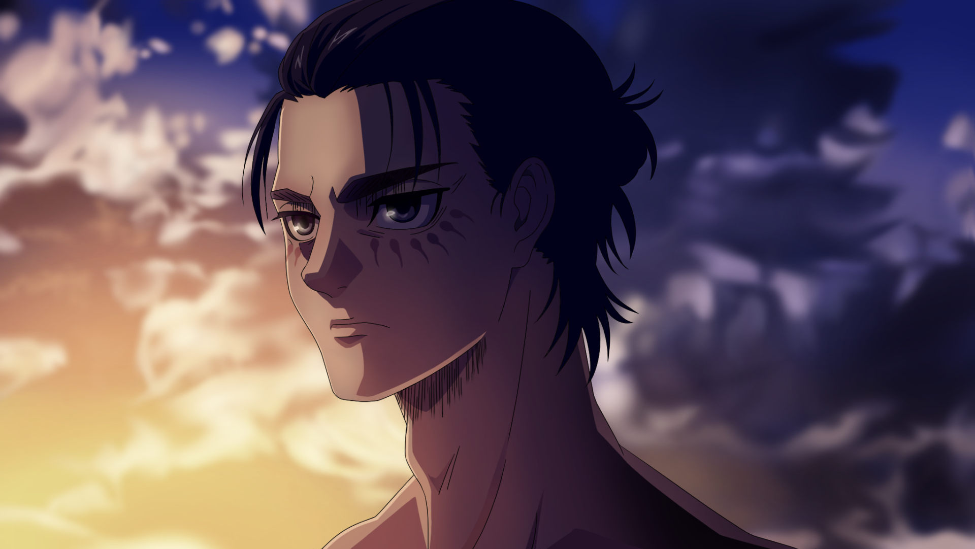 Eren Yeager - Titan's Resolve (Attack on Titan HD Wallpaper) by Yuuri ...