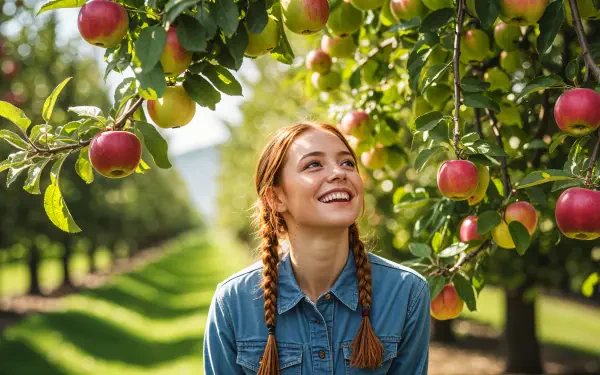 Apple Orchard in 4K — Ultra HD Wallpaper by QuantumCurator