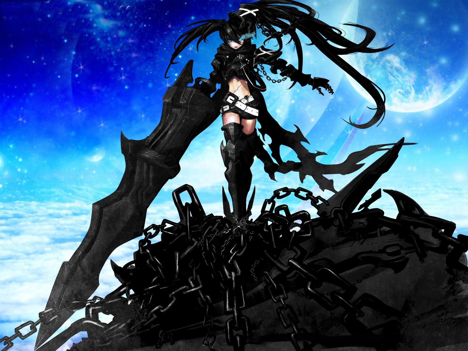 Download Insane Black Rock Shooter Anime Black Rock Shooter Wallpaper ...