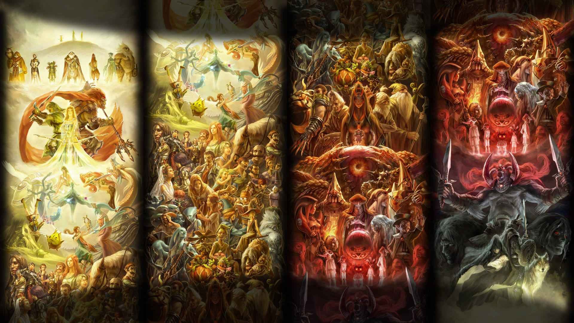 Epic HD Wallpaper of The Legend of Zelda Adventure | 1920x1080 ...
