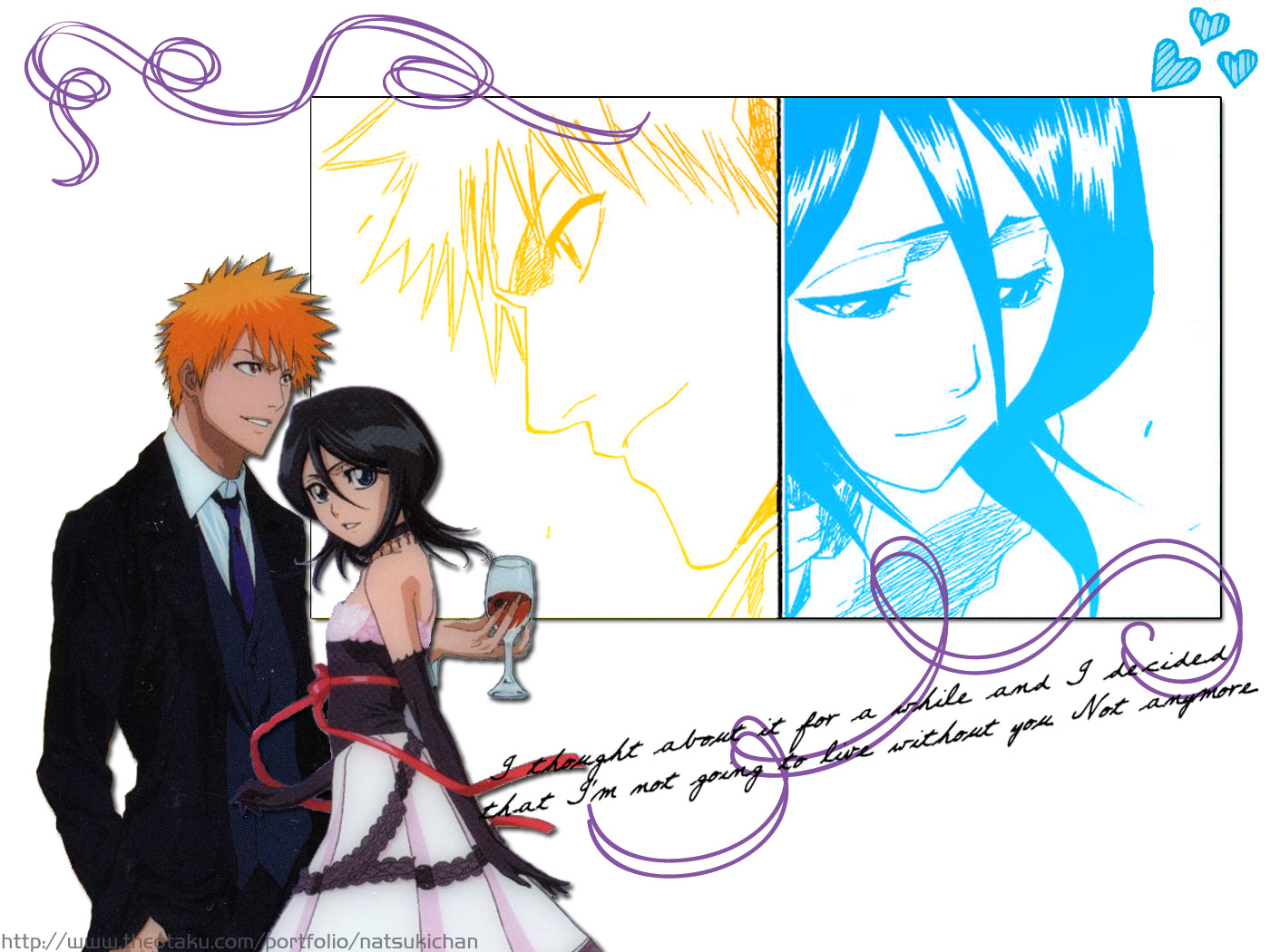 Download Rukia Kuchiki Ichigo Kurosaki Anime Bleach Wallpaper
