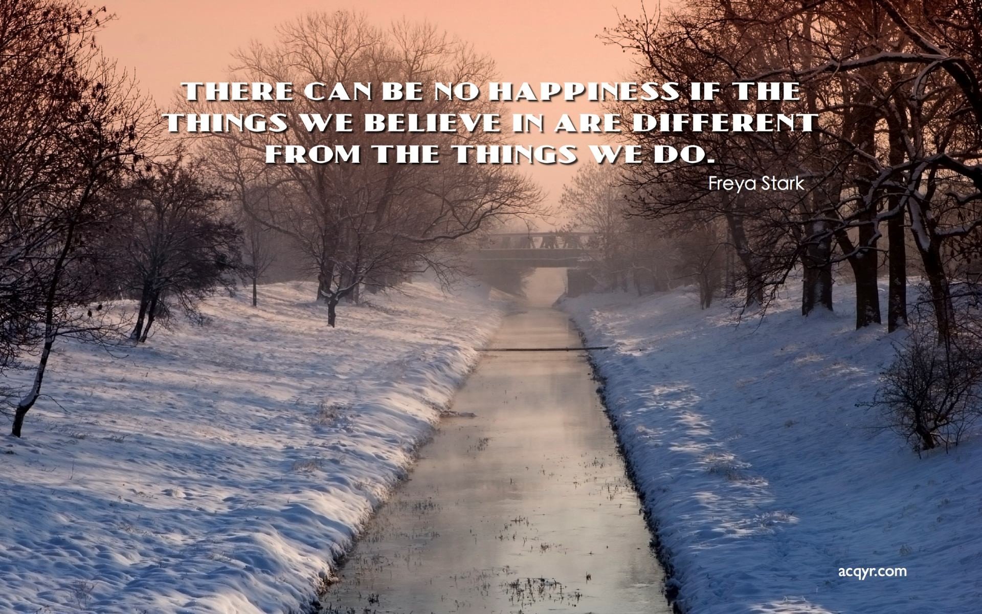 Inspiring Winter Wisdom: Belief and Action in HD Quote Wallpaper ...