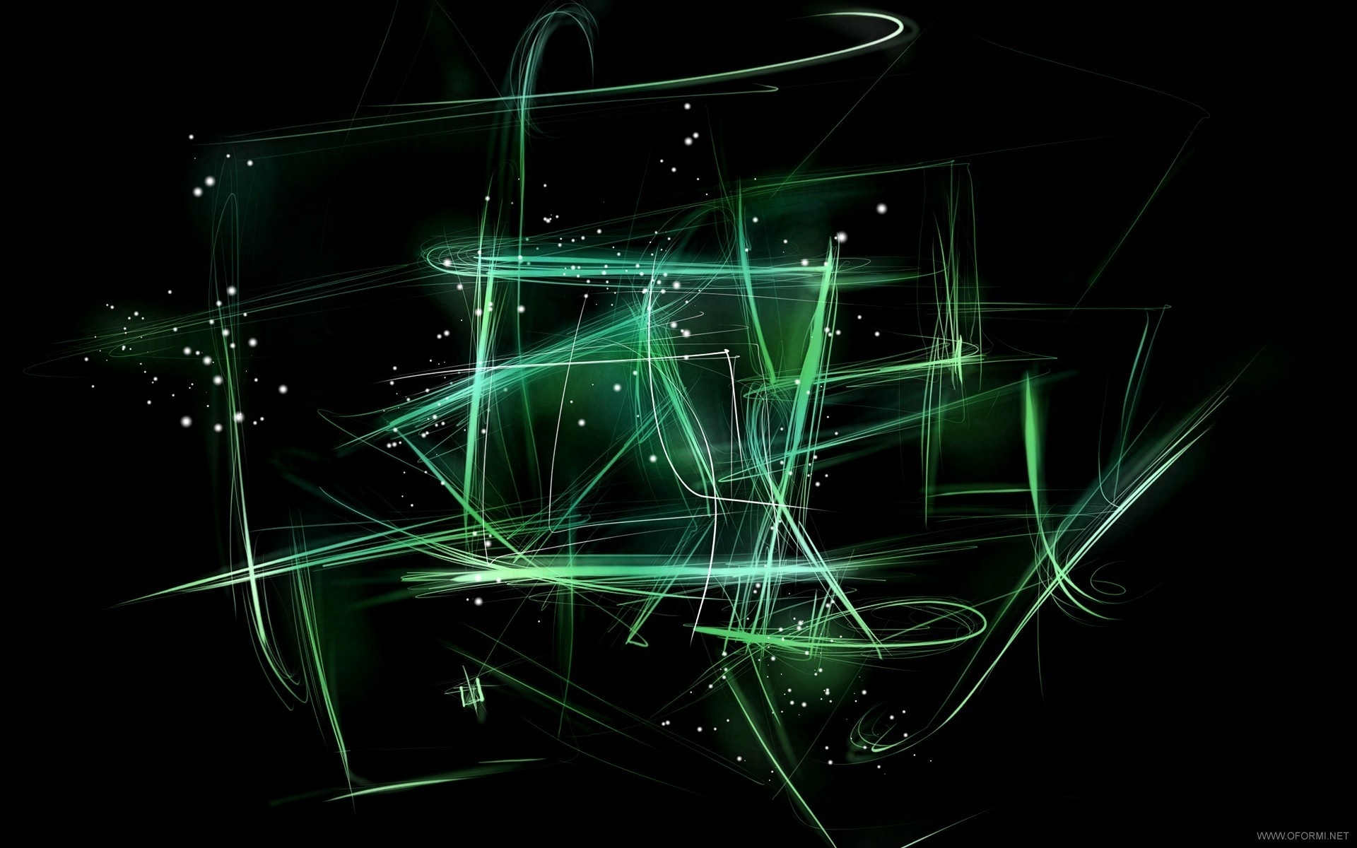Vivid Green Abstract HD Wallpaper